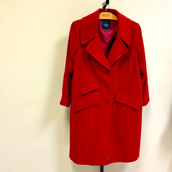 Talbots | Jackets & Coats | Plus Size Talbots Long Red Wool Coat | Poshmark